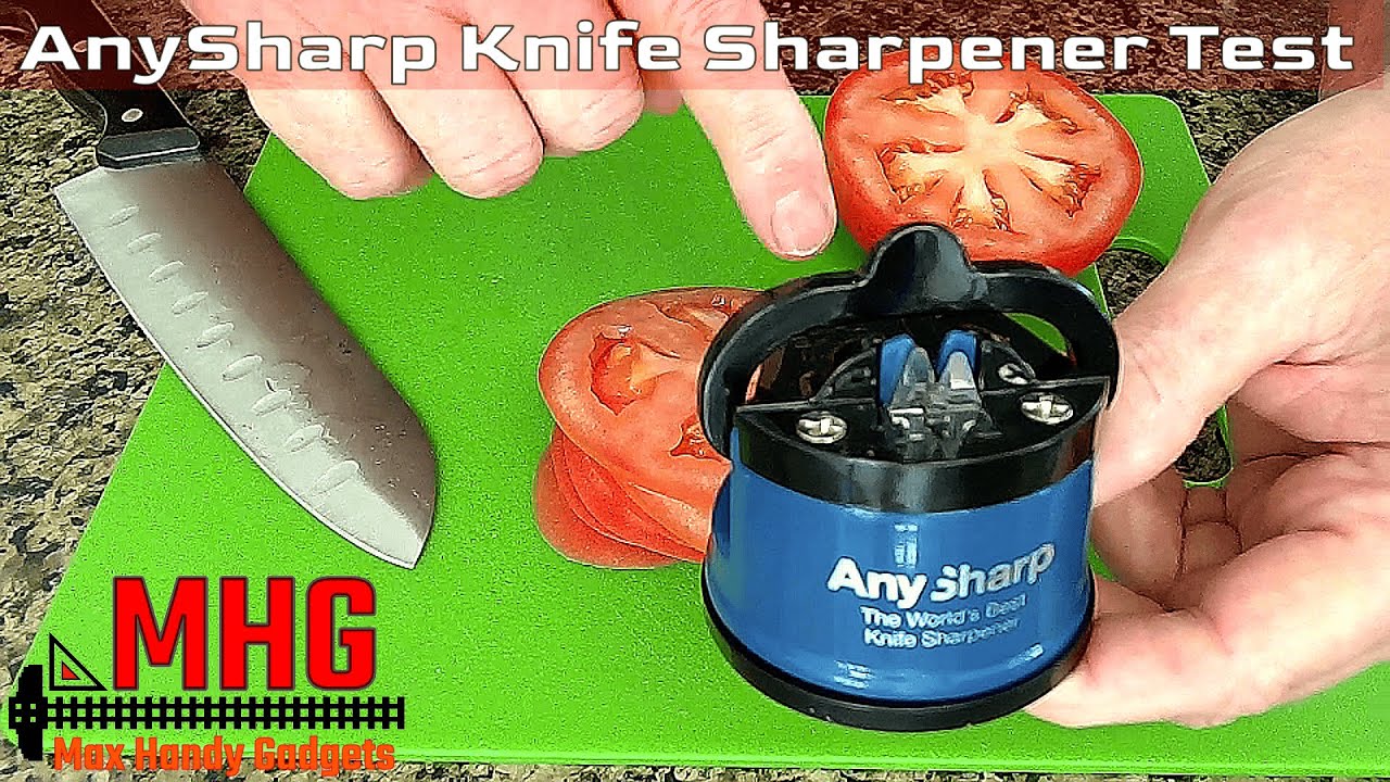 AnySharp Knife Sharpener Test - YouTube