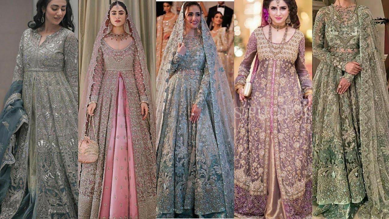 Walima Dresses Colour Combinations 2023/Trending Bridal Lehenga Designs ...