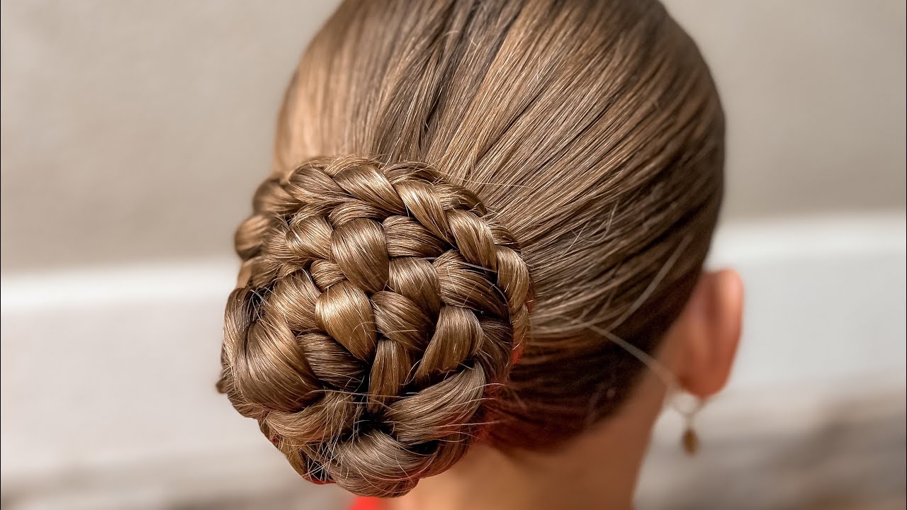 Micro Braided Bun - YouTube