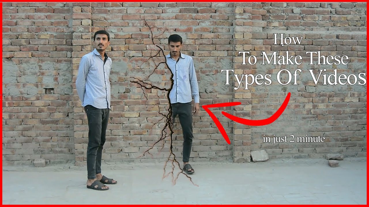 How to make these types of videos | How to make wall crack video in ...