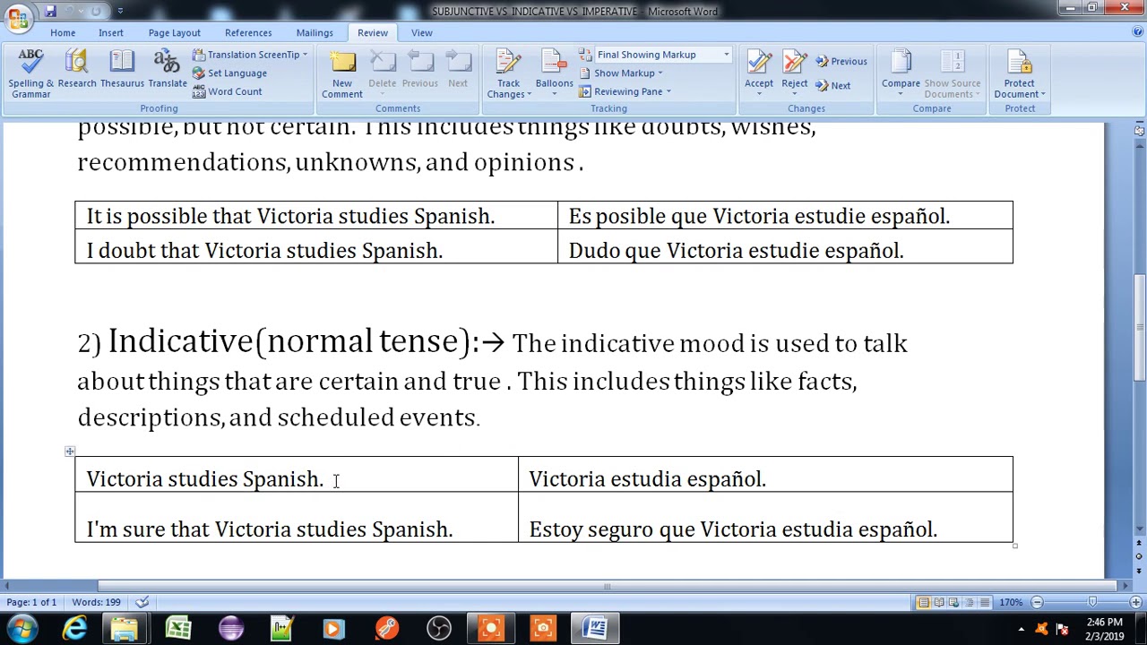 SUBJUNCTIVE VS INDICATIVE VS IMPERATIVE - YouTube