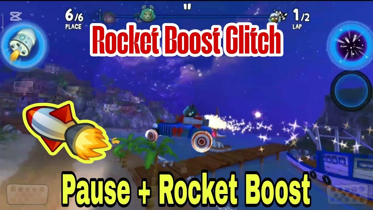 I Try the Rocket Boost Glitch🚀. #PatrickBrokeBBR2 . Beach Buggy Racing ...