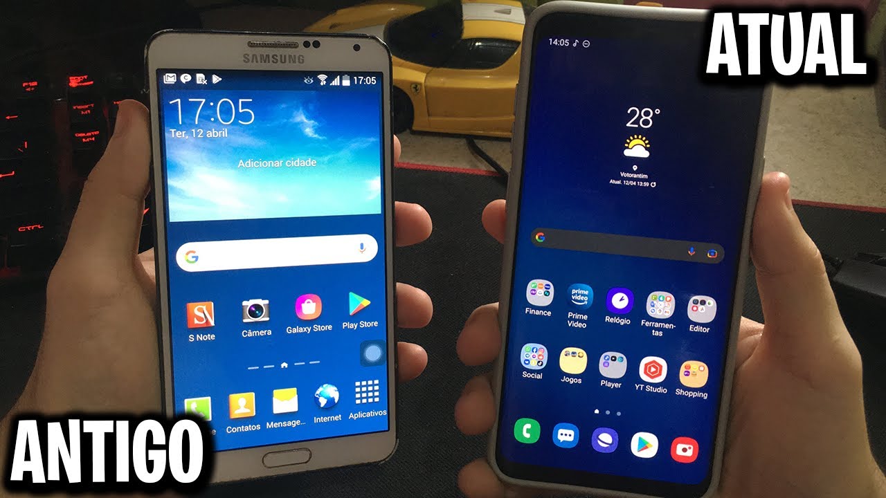 Nostalgia! Comparando a interface antiga (TouchWiz) da Samsung com a ...