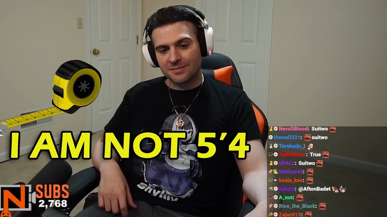 Nagzz defends his height vs chat - YouTube