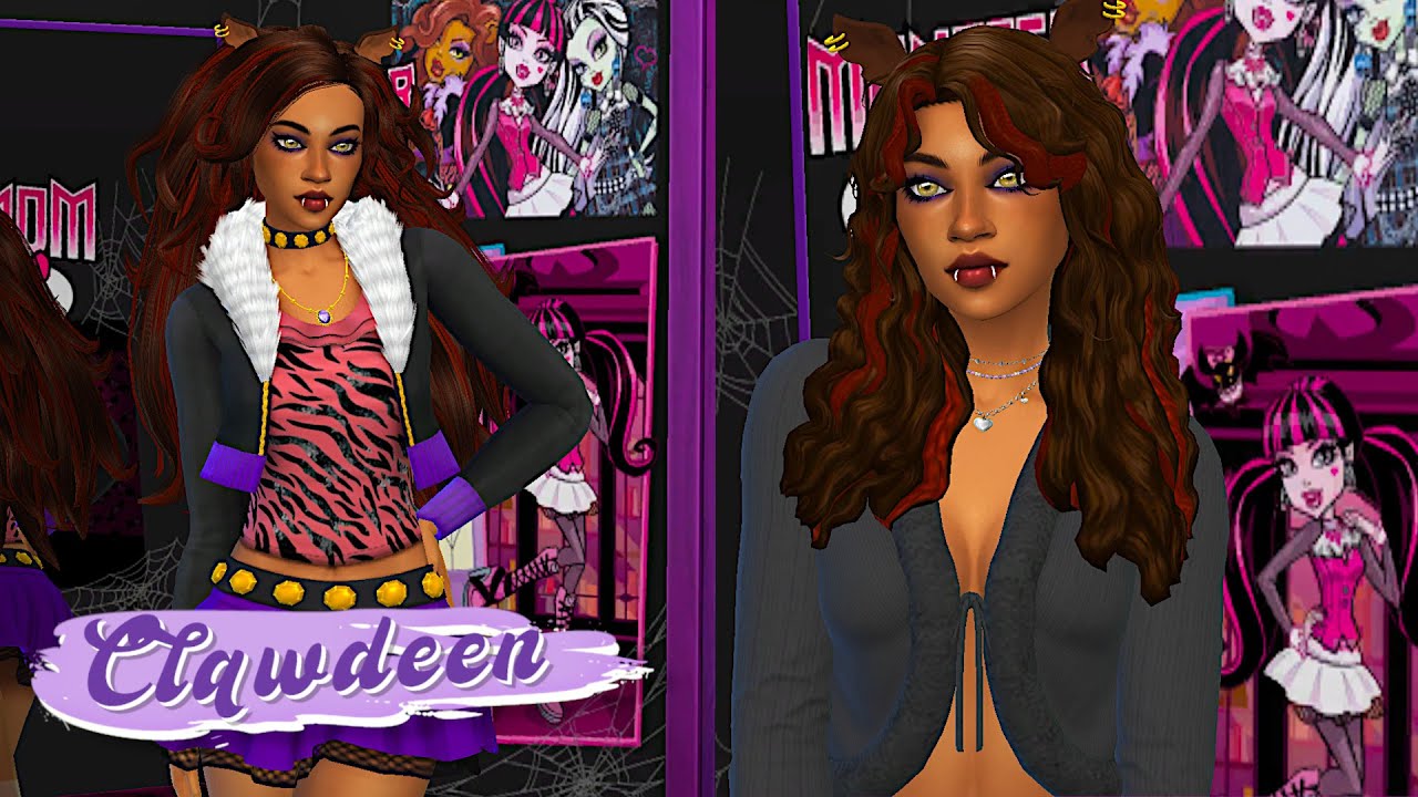 🐺Clawdeen // Sims 4 Monster High CAS - YouTube
