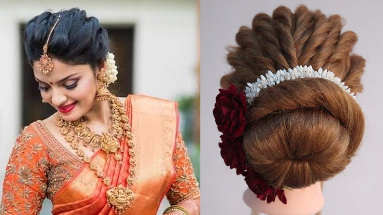 quick juda hairstyle for silk saree | hairstyle for women - YouTube