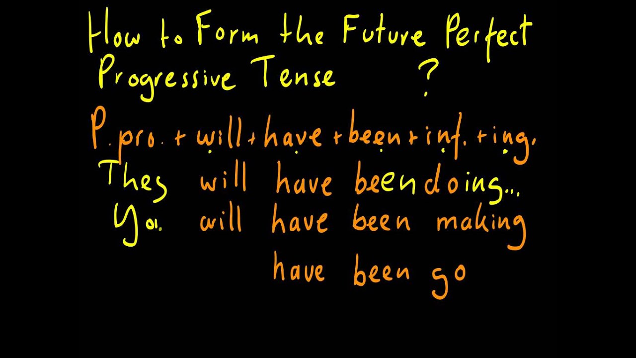 How to Form the Future Perfect Progressive Tense - YouTube