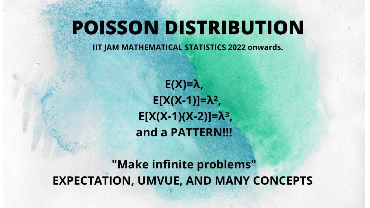 #1 Unlimited Concepts on Poisson Distribution | Expectation | UMVUE # ...