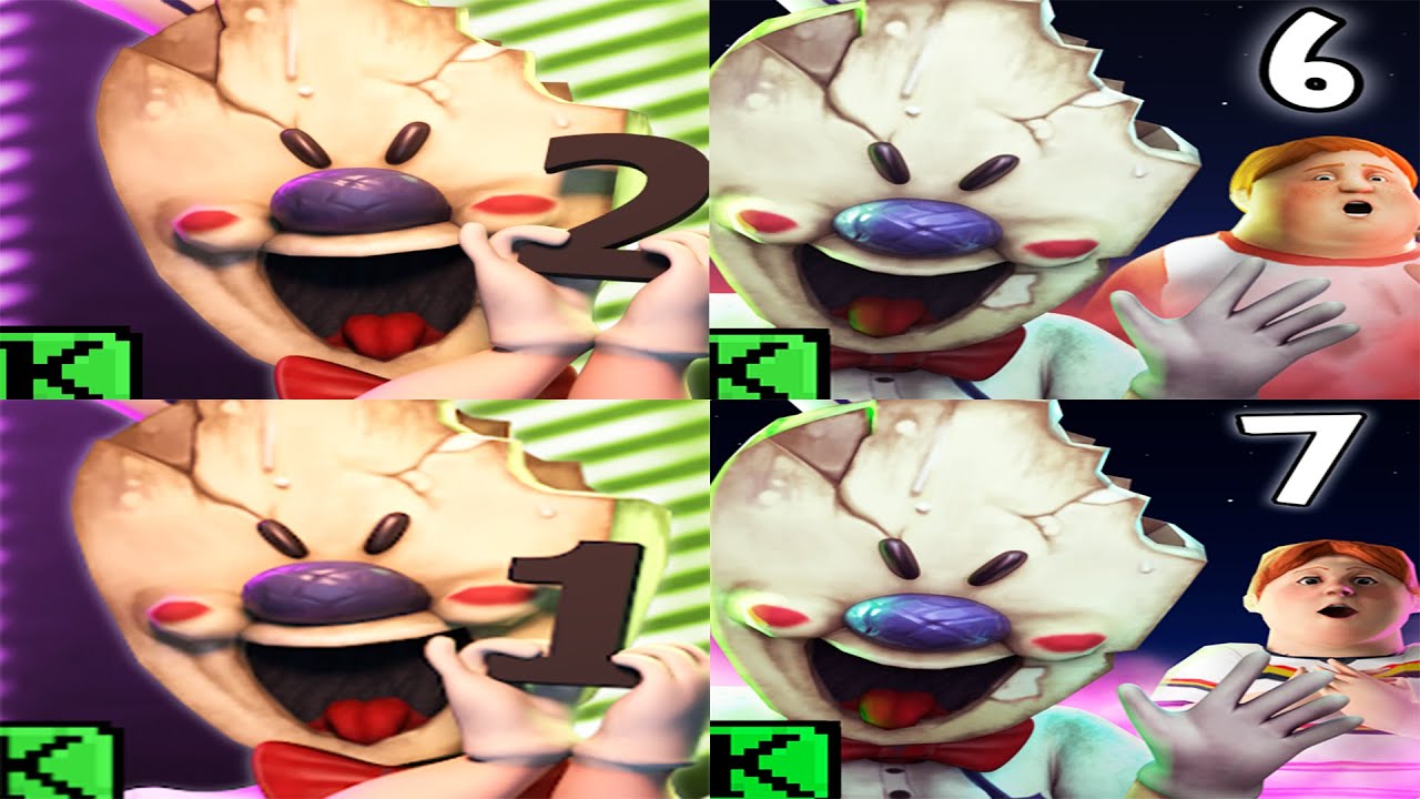 Ice Scream 7 VS Ice Scream 1 VS Ice Scream 2 VS Ice Scream 6 - Android ...