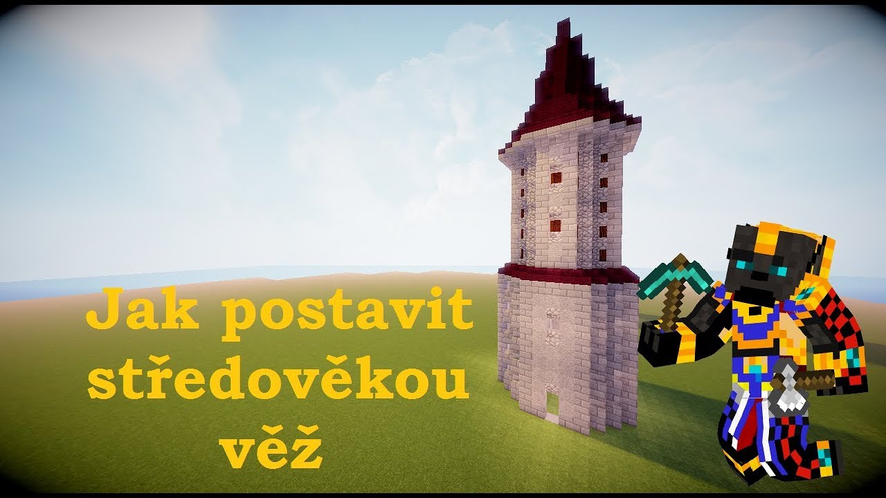 Minecraft│jak Postavit Středověkou Věž │tutoriál │cz Sk Youtube