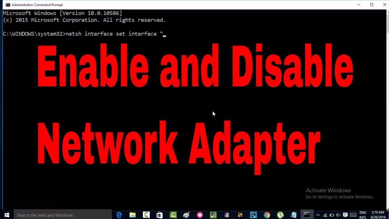 How To Enable And Disable Network Connection Form Command YouTube how-to-enable-and-disable-network-connection-form-command-youtube