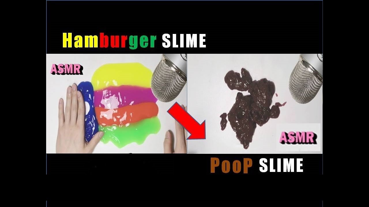 Making the Hamburger SLIME POOP SLIME!!! / Satisfying SLIME ASMR - YouTube