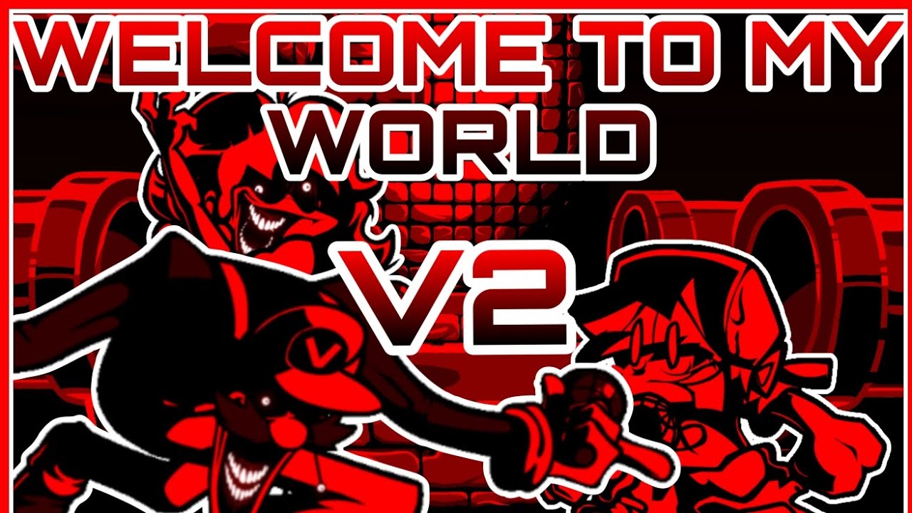 Welcome To My World / It's A Me but Mr.Virtual sings it (V2) [FNF Cover ...