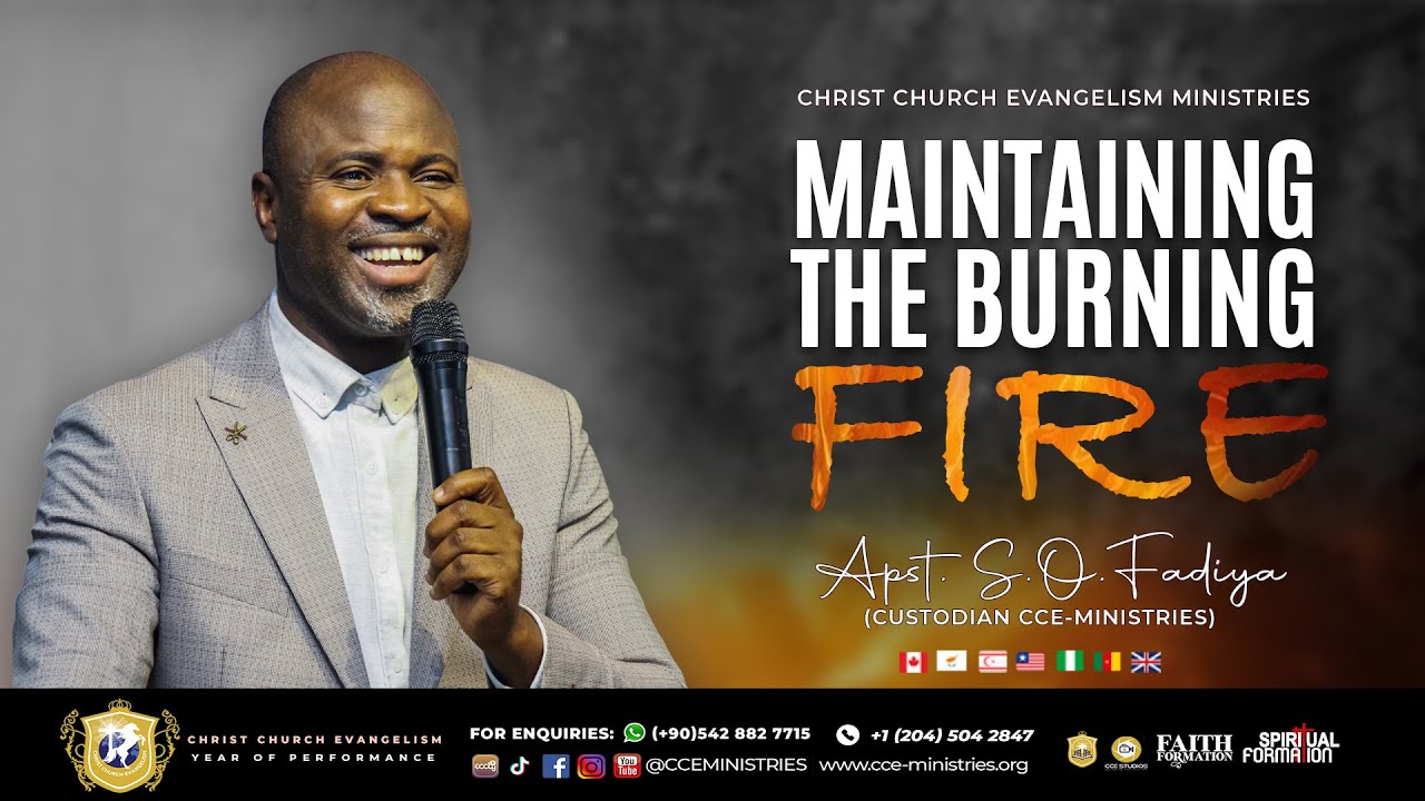 Maintaining the Burning Fire With Apostle S.O Fadiya - YouTube