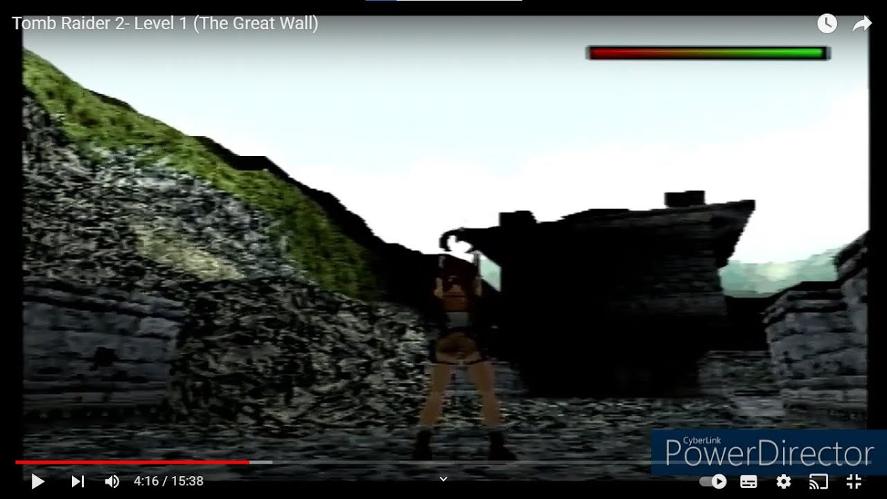 Tomb Raider 2- Level 1 (The Great Wall) - YouTube