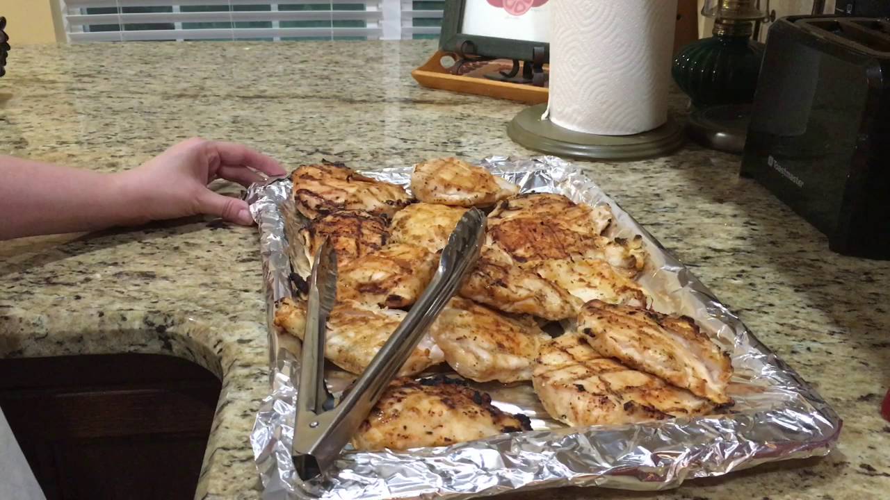 Grilled Chicken For The Freezer, Mama Peterson's Way - YouTube