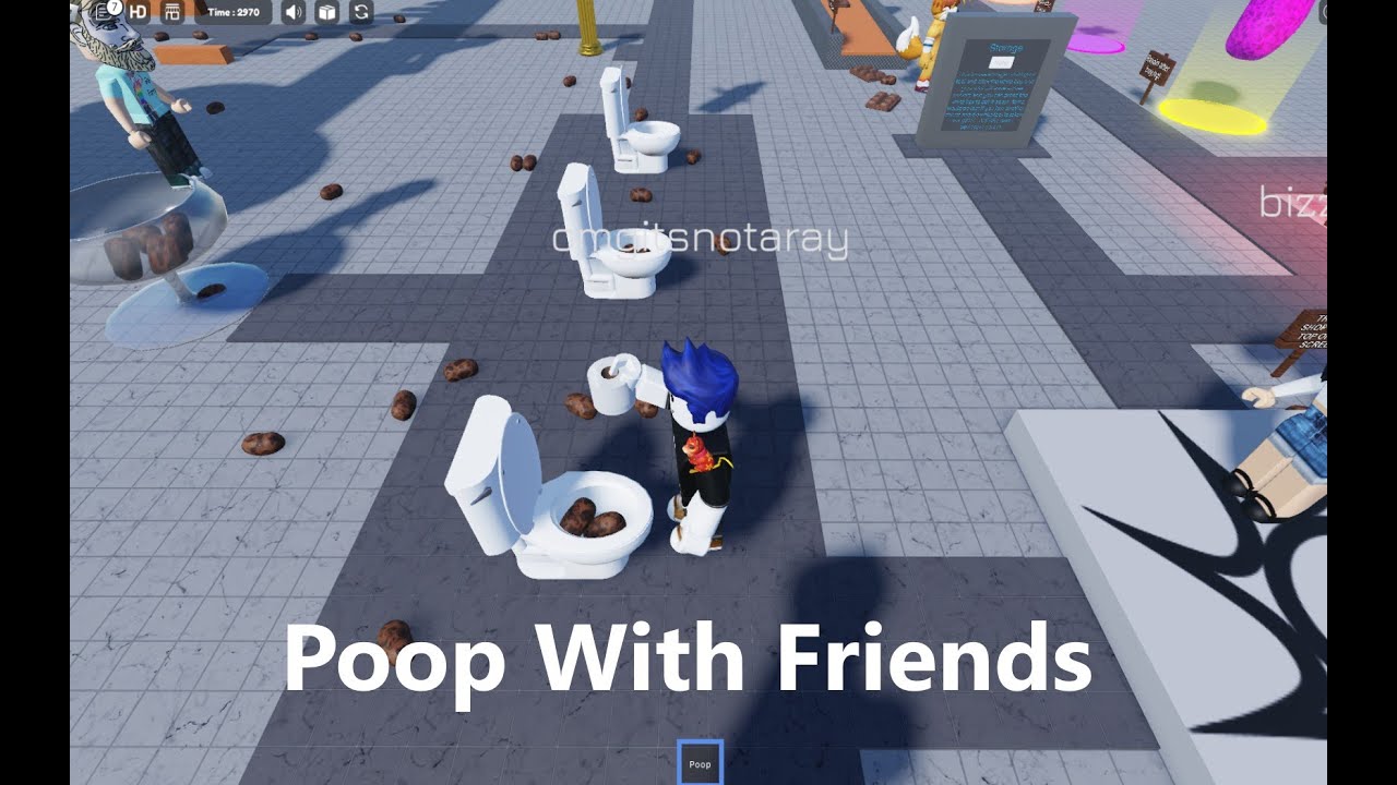 Poop With Friends Roblox Game Play - YouTube