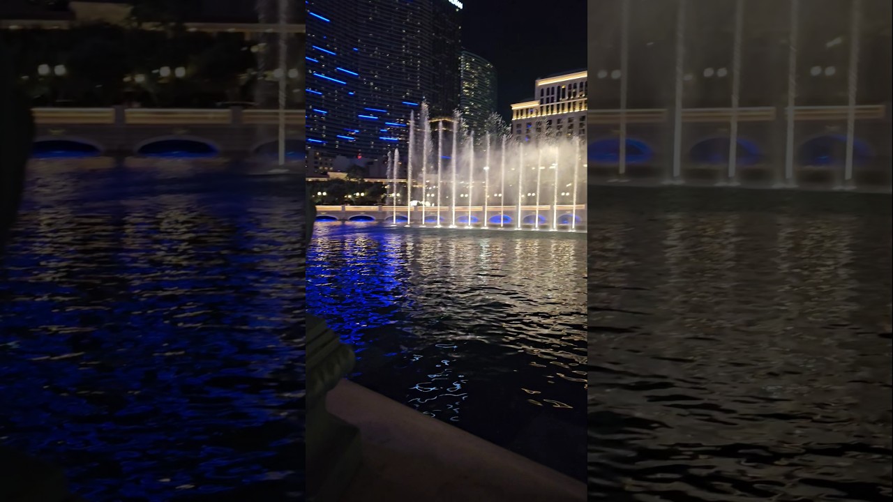 Late night water show #Lasvegas - YouTube