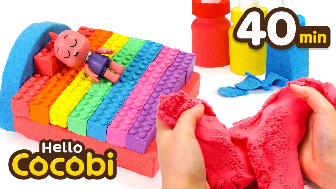 Kinetic Sand Compilation🌈How to Make & Color Videos For Kids | Hello ...