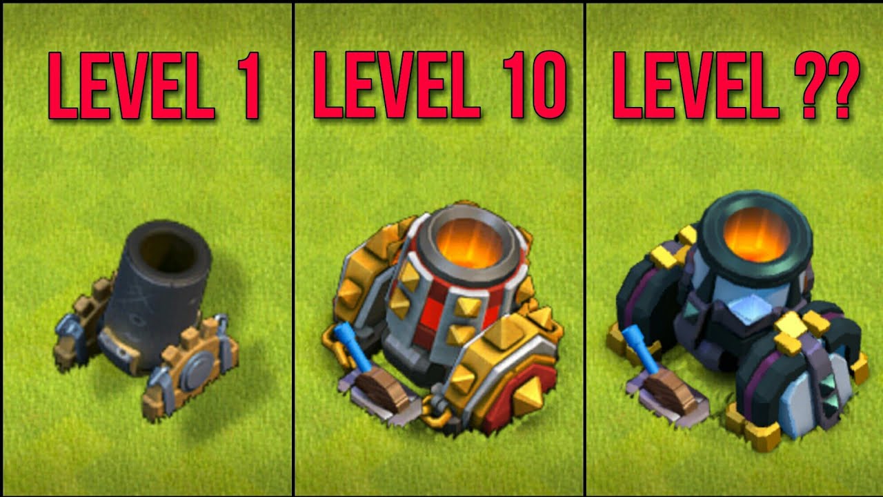 Clash Of Clans | EVERY LEVEL MORTAR | Level 1-Max Level - YouTube