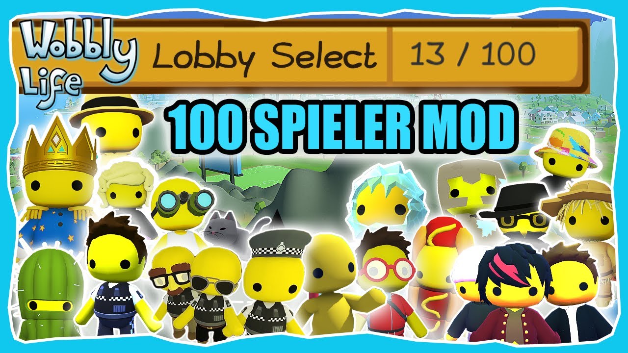 NEW MOD 100 SPIELER LOBBY in Wobbly Life testen! Mod mit bis zu 100 ...