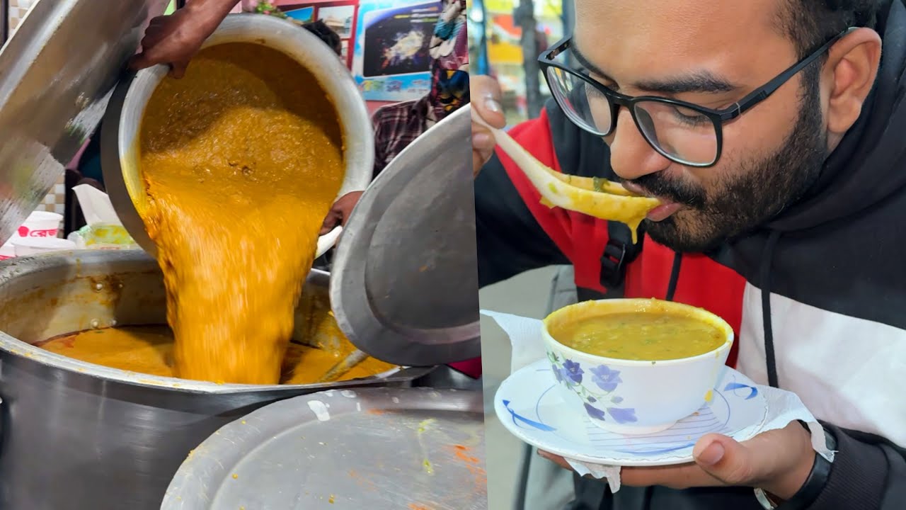 Eating Special Haleem at Rejaul Halim & Soup Corner, Mohammadpur - YouTube
