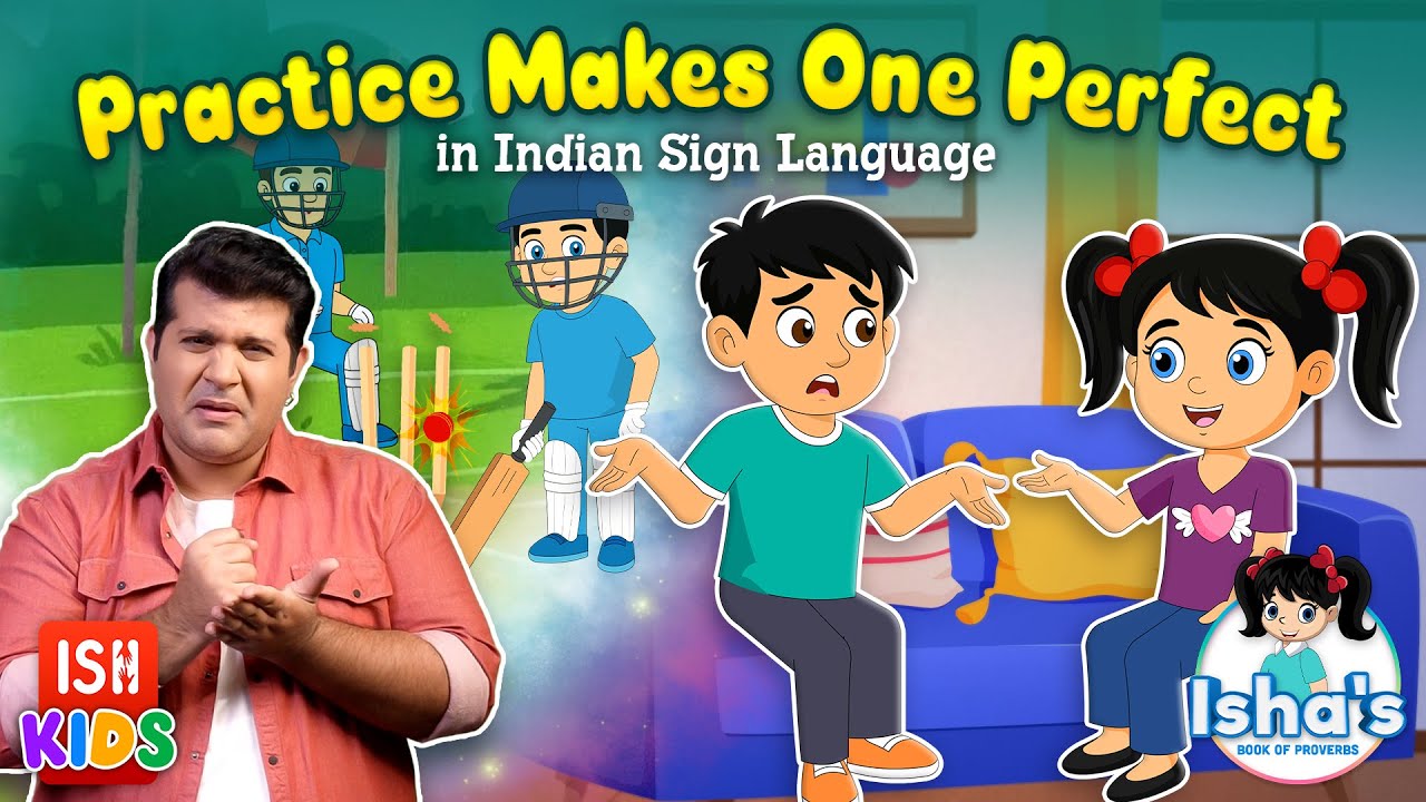 Practice Makes One Perfect | Isha's Book of Proverbs | Indian Sign ...