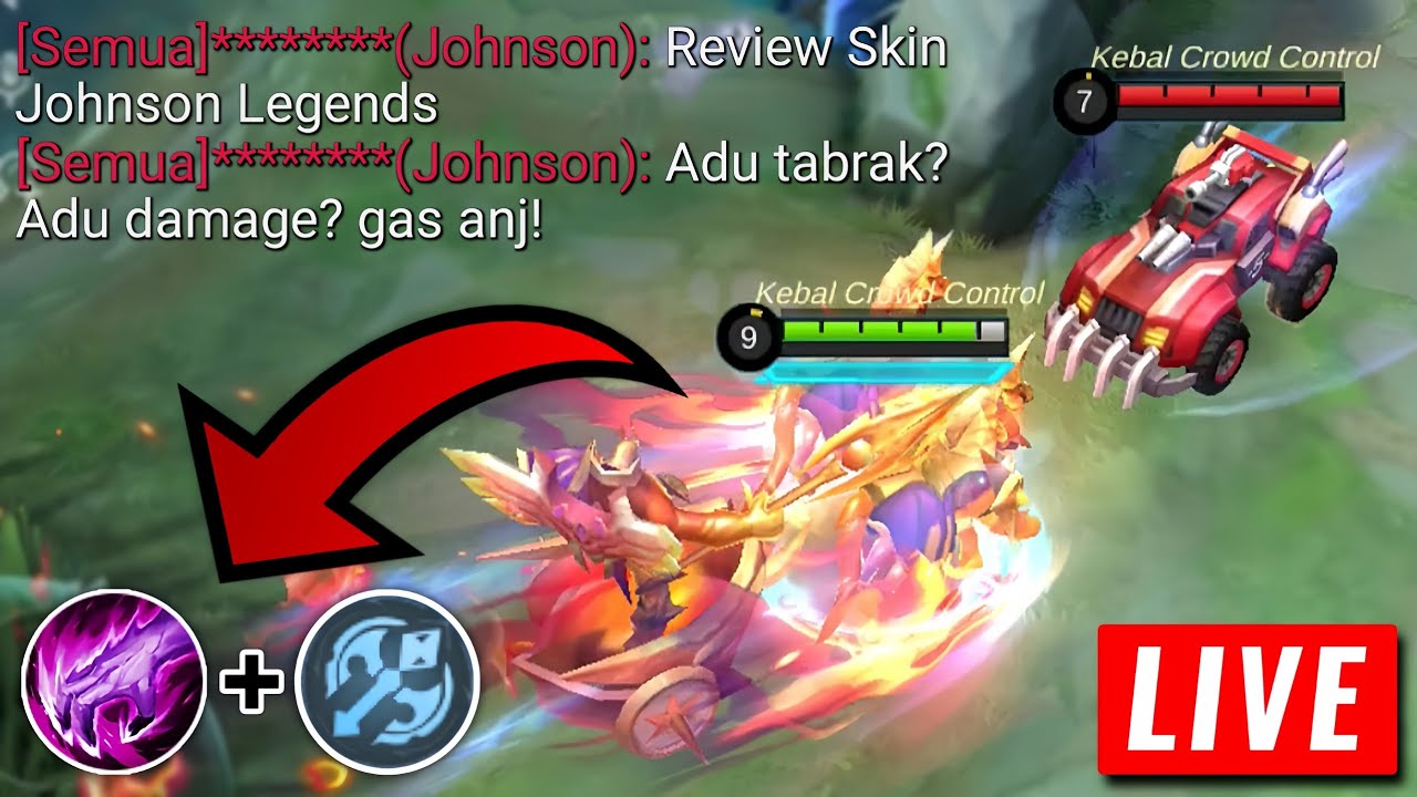 REVIEW SKIN JOHNSON LEGENDS TUTORIAL JOHNSON MAGE HYPER - YouTube