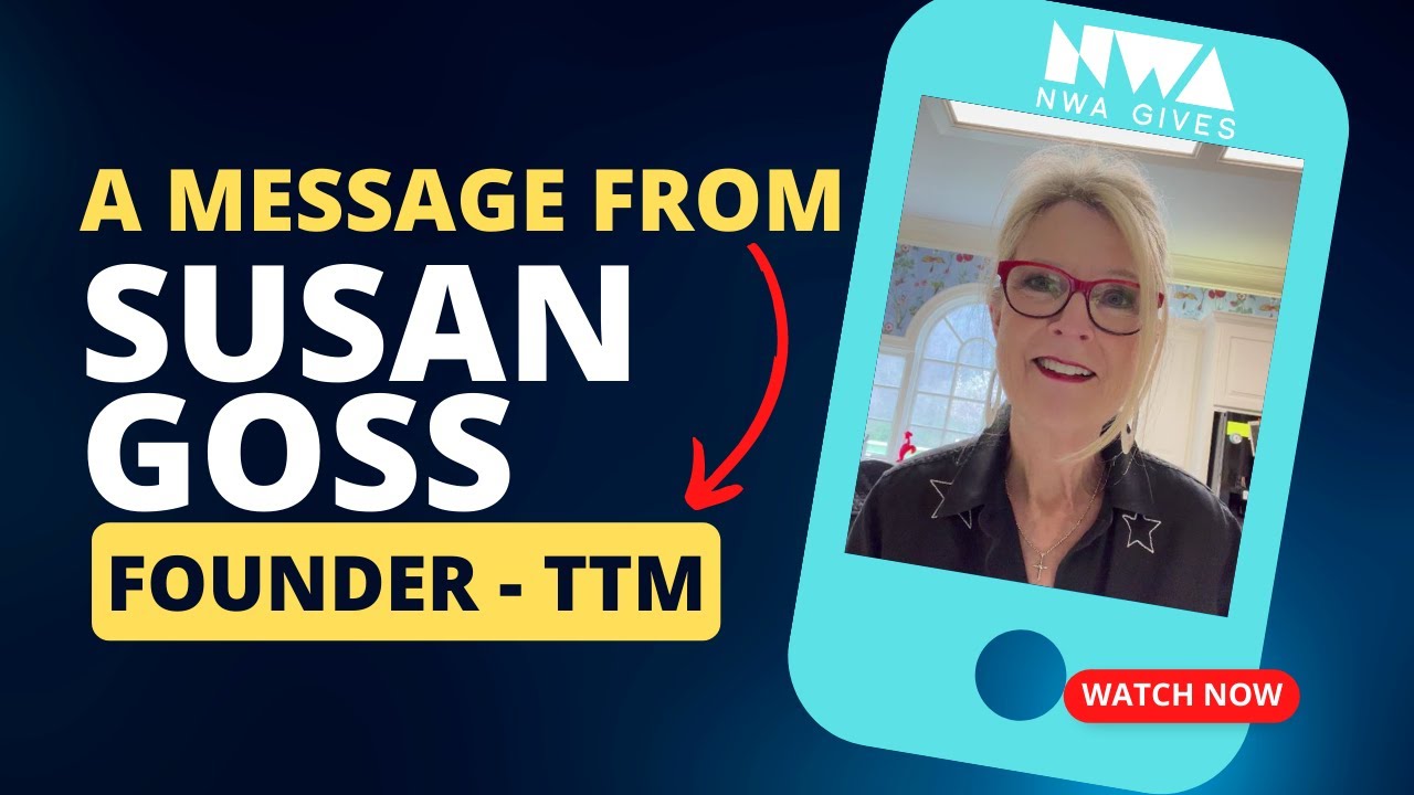 A Message From our Founder - Susan Goss on the eve of NWA Gives - YouTube