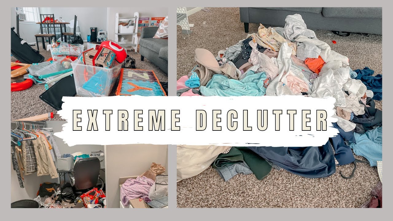EXTREME DECLUTTER | Decluttering my entire house | Journey to ...
