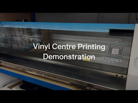 Vinyl Centre Printing Demonstration - YouTube