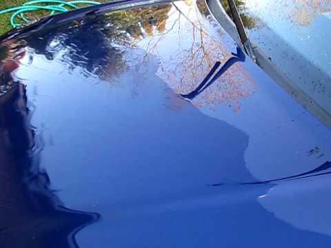 Water sheeting, clean paint - YouTube
