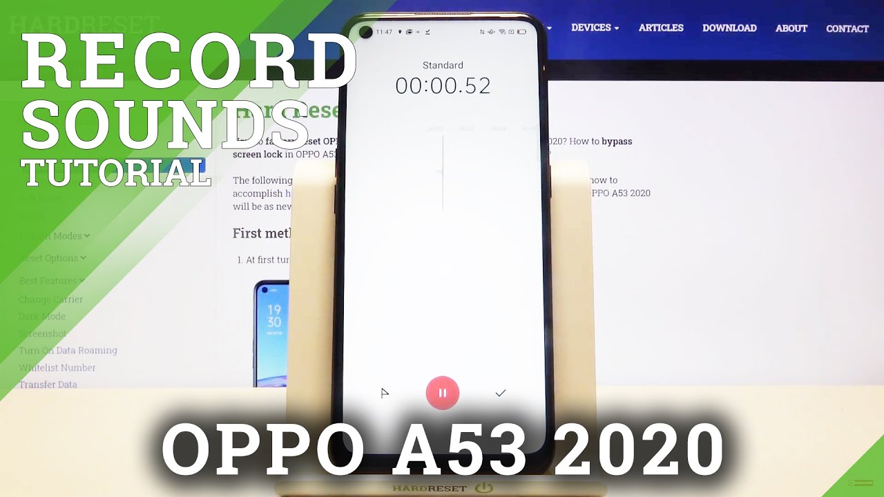 Record Sounds on OPPO A53 2020 – Use Voice Recorder - YouTube
