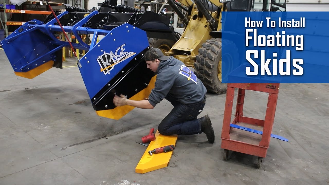 How to Install Floating Skids on a SnowFire Plow and Pusher System ...