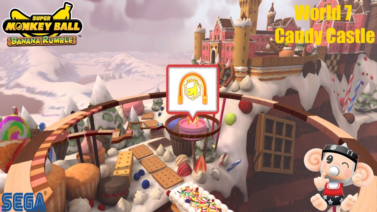 Super Monkey Ball: Banana Rumble [World 7 Candy Castle] - YouTube