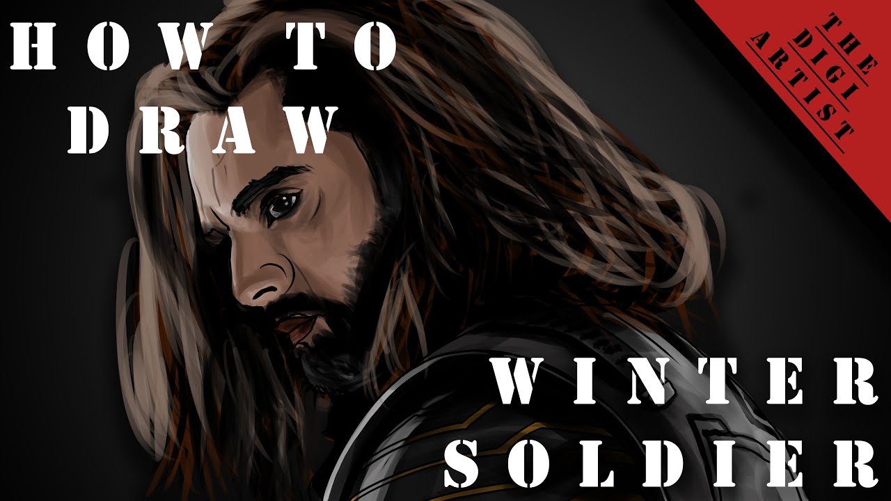 How to Draw The Winter Soldier easy - YouTube