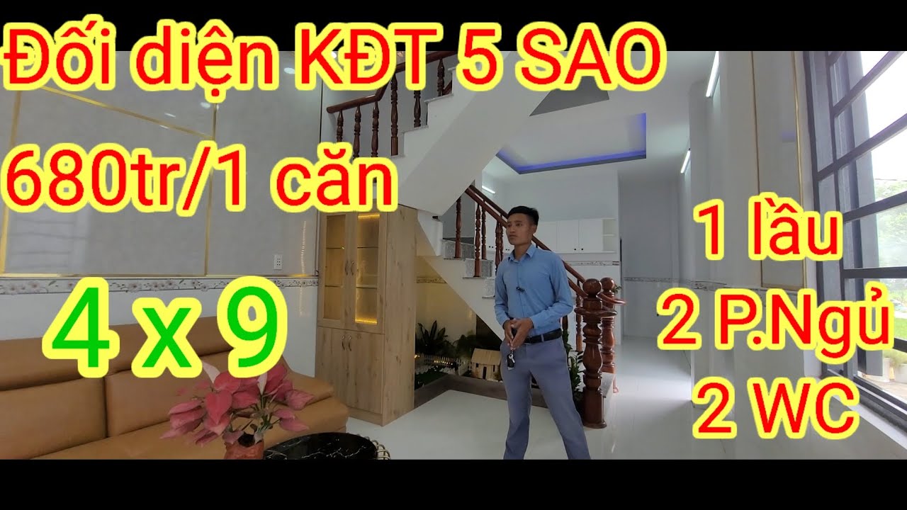 Nhà đối diện KDT 5 SAO nhỏ xinh dễ thương.giá chỉ 680tr | 4 x 9. - YouTube