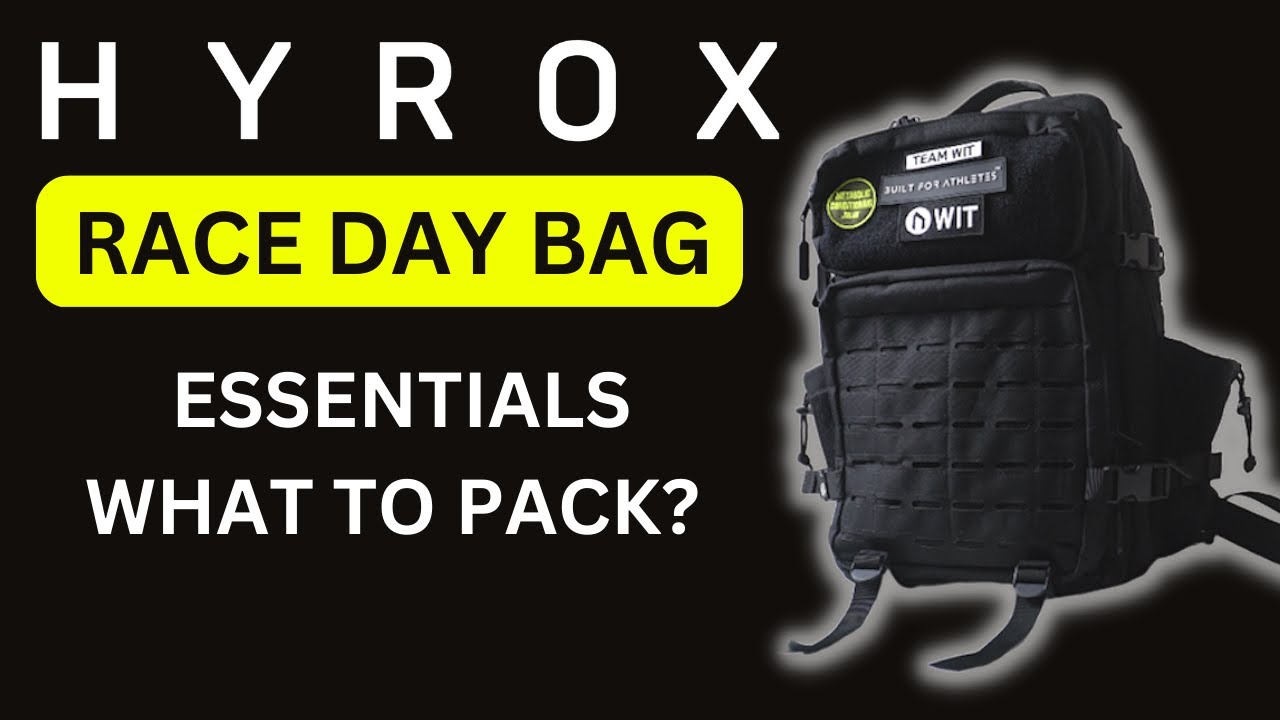 hyrox london race day bag essentials // hyrox london 2023 race day kit ...
