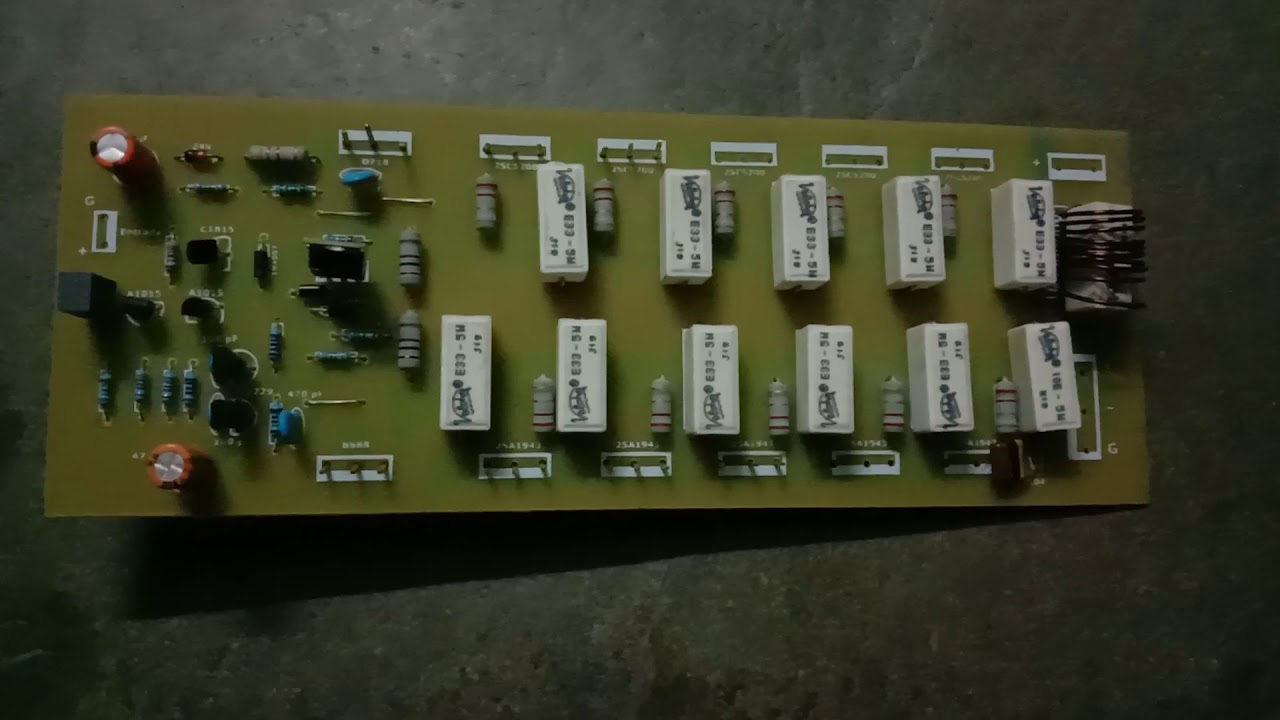 500 Watt amplifier board - YouTube