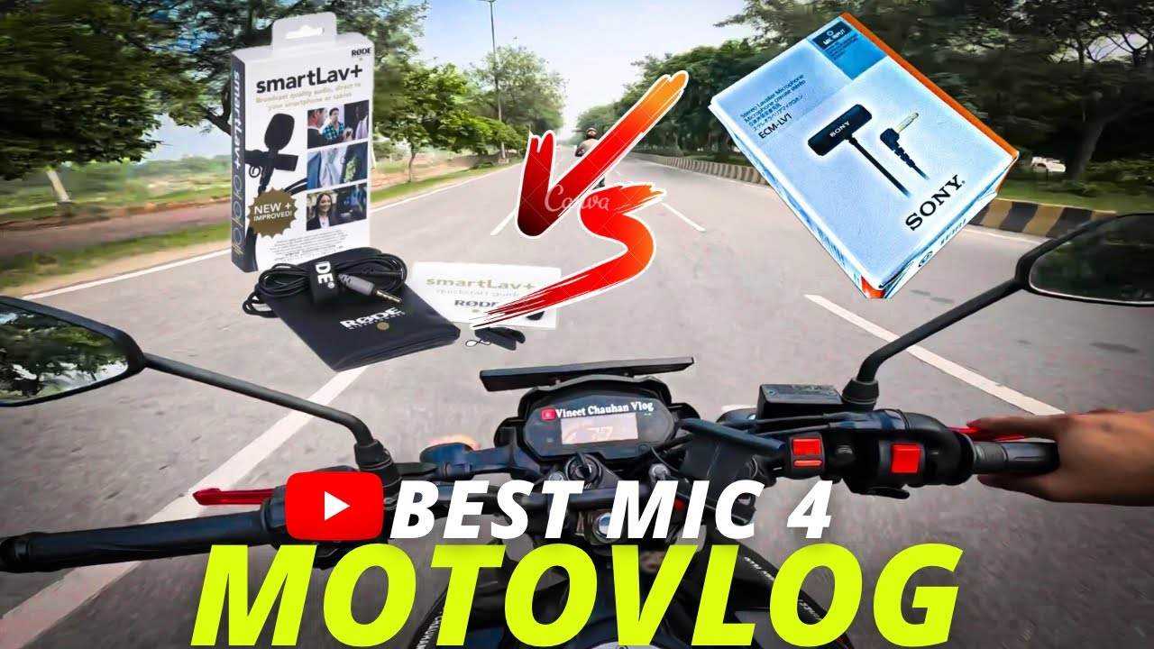 Best Mic For Motovlog | Rode Lavalier + Sony lavalier | - YouTube
