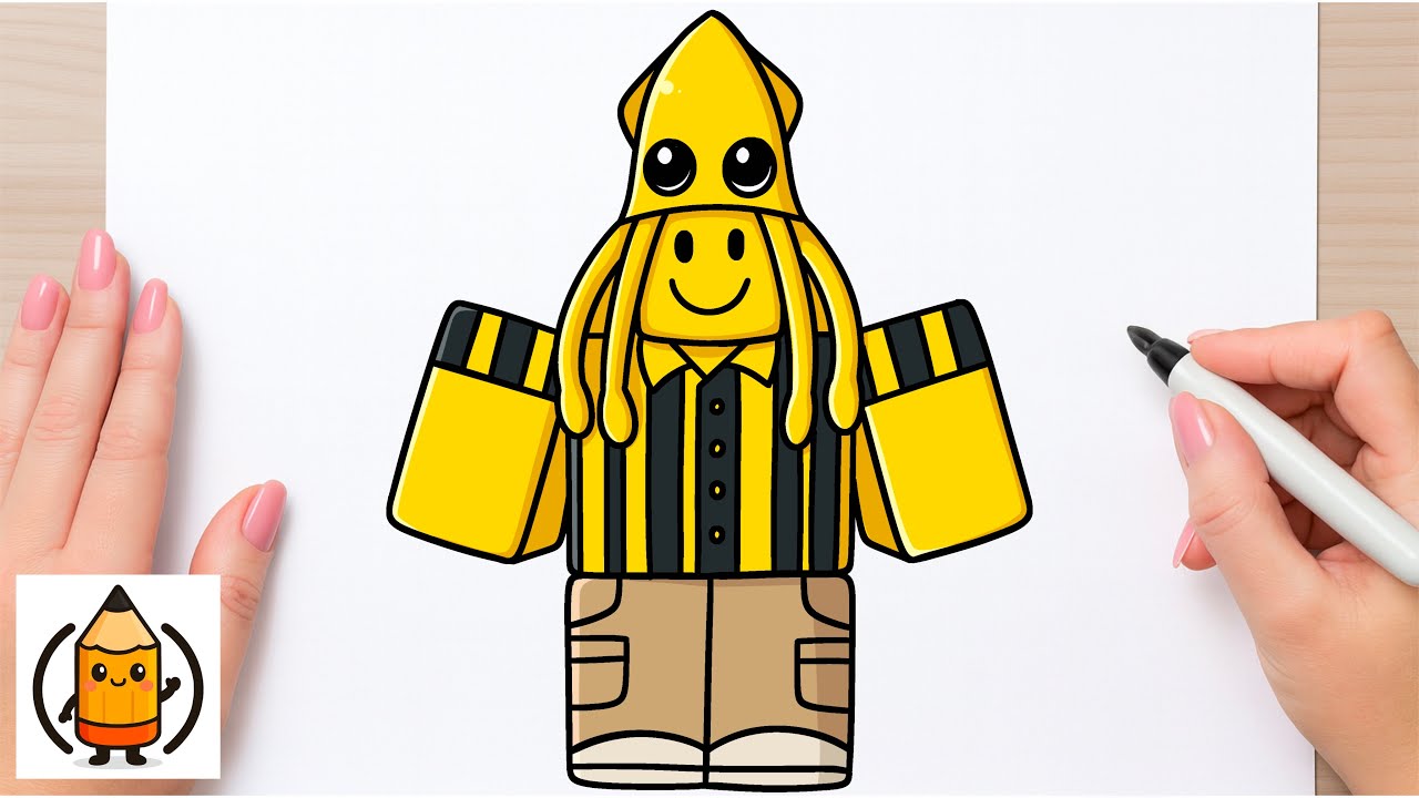 How To Draw The Squid Kid - 99 Nights In The Forest | ROBLOX - YouTube