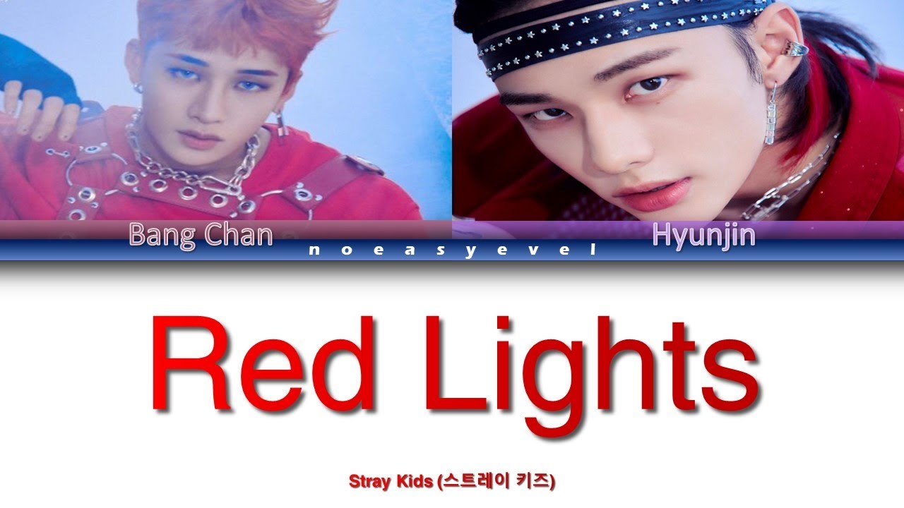 Stray Kids Bang Chan, Hyunjin, Red lights lyrics, Color Coded - YouTube