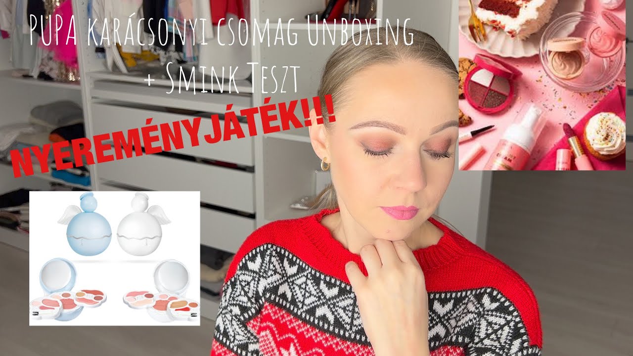 PUPA Karácsonyi Sminkcsomag Unboxing + Teszt /Elegáns Party Smink ...