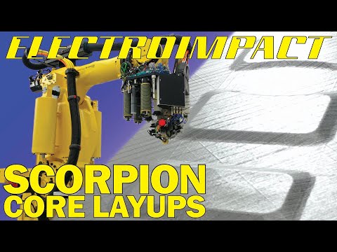 Electroimpact Scorpion - Core Layup Demonstration - YouTube