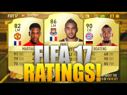 MASSIVE PACE CHANGE! FIFA 17 BIG PLAYER CHANGES!  FIFA 17 OFFICIAL RATINGS!