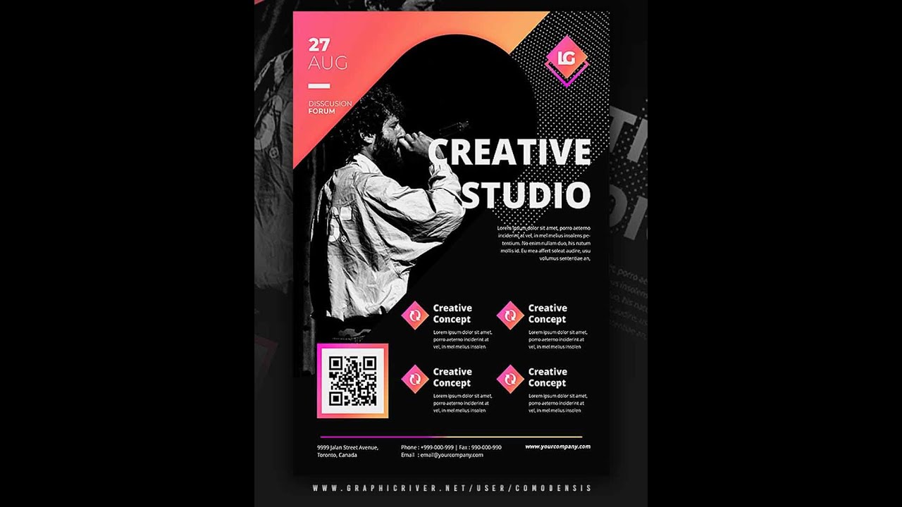 How to make simple fliers - full tutorial - Photoshop- 2021 - YouTube