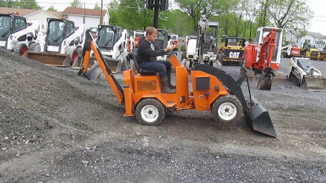 Power Trac Loader Backhoe - YouTube