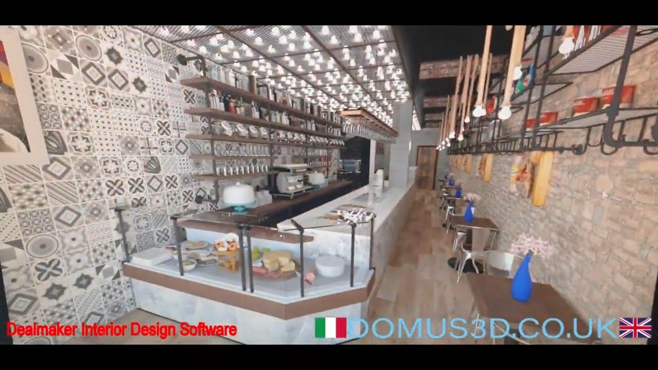 How to design a Deli Restaurant with an urban style - YouTube