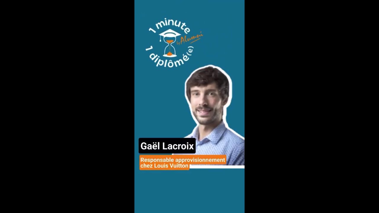 1 Minute / 1 Diplômé (e) : Gaël Lacroix🎓 - YouTube