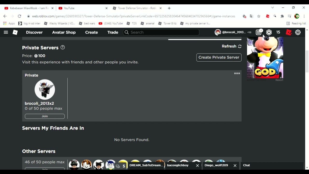 TDS VIP server link - YouTube